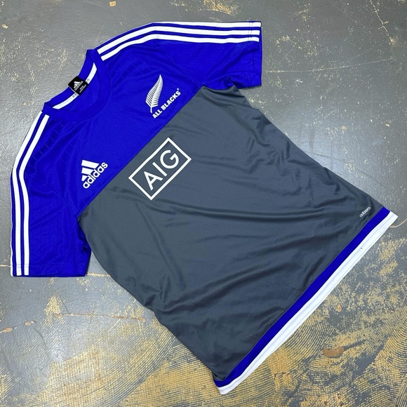 adidas | Shirts | Adidas New Zealand All Blacks Rugby Jersey 4686 ...